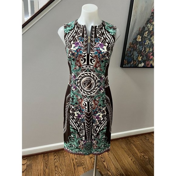 Versace Collection | Dresses | Versace Collection Printed Front Zip ...